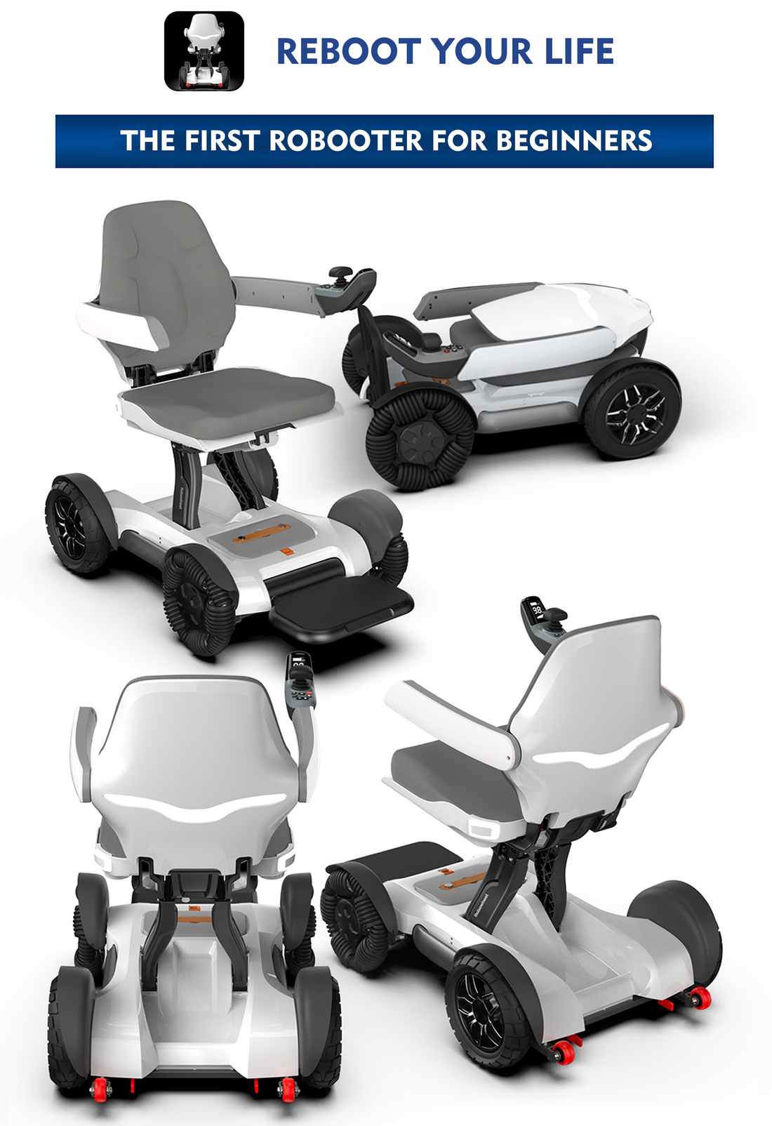 ROBOOTER® X40 Intelligent Electric Powered Wheelchair, Smart Automatic